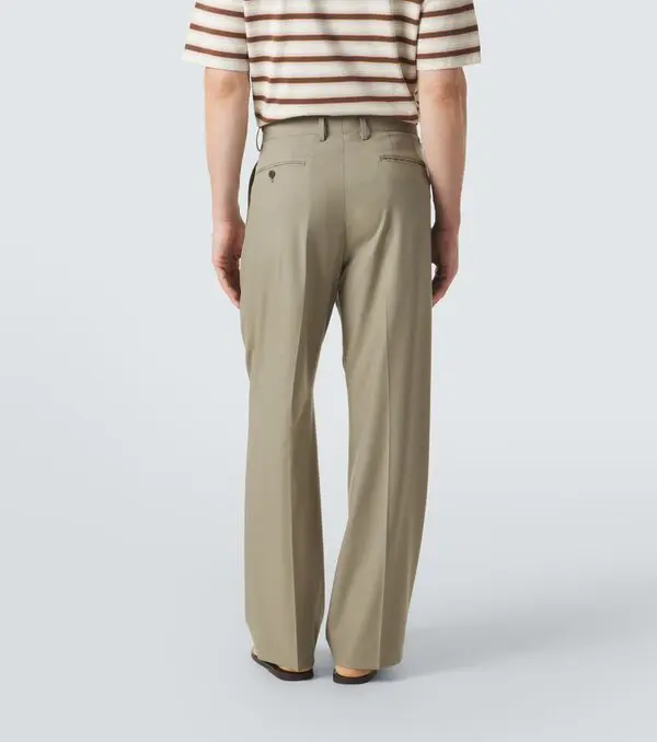 Auralee Wide-leg Wool Pants