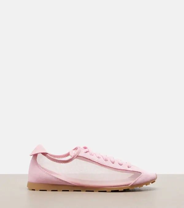 Jacquemus Tennis Suede-trimmed Sneakers