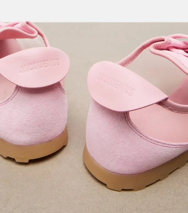 Jacquemus Tennis Suede-trimmed Sneakers