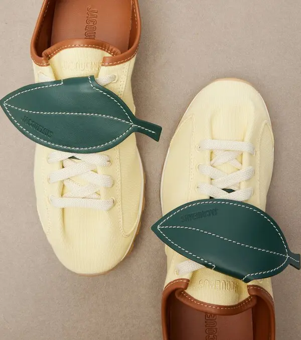 Jacquemus Tennis Leather-trimmed Canvas Sneakers
