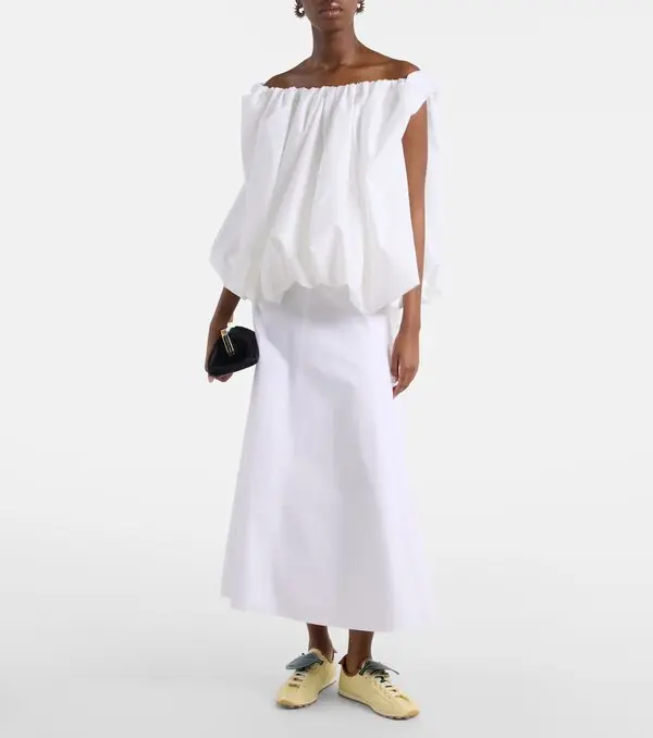 Jacquemus Tennis Leather-trimmed Canvas Sneakers