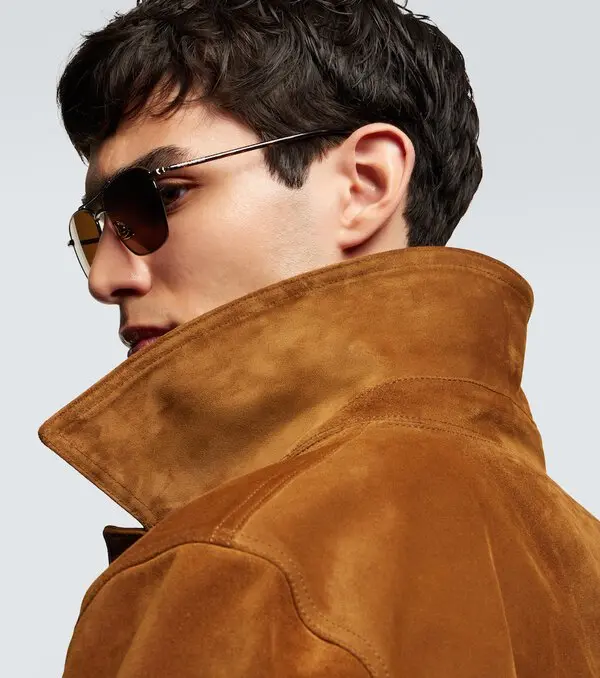 Saint Laurent Sl Aviator Sunglasses - Silver