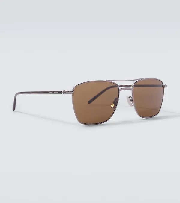 Saint Laurent Sl Aviator Sunglasses - Silver