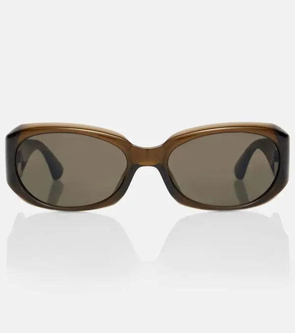 Saint Laurent Sl 868 Oval Sunglasses - Brown