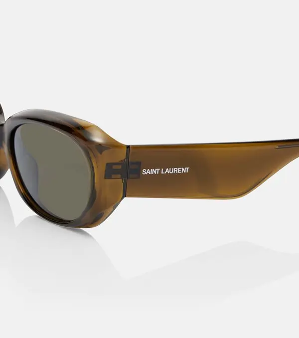 Saint Laurent Sl 868 Oval Sunglasses - Brown