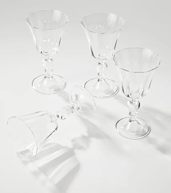 AKUA OBJECTS Alban Set Of 4 White Wine Glasses