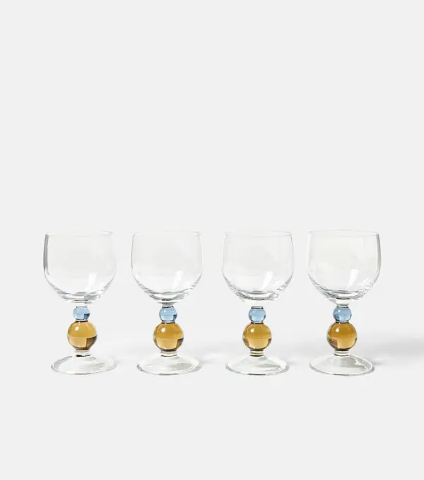 AKUA OBJECTS Noam Set Of 4 Wine Glasses - Transparent
