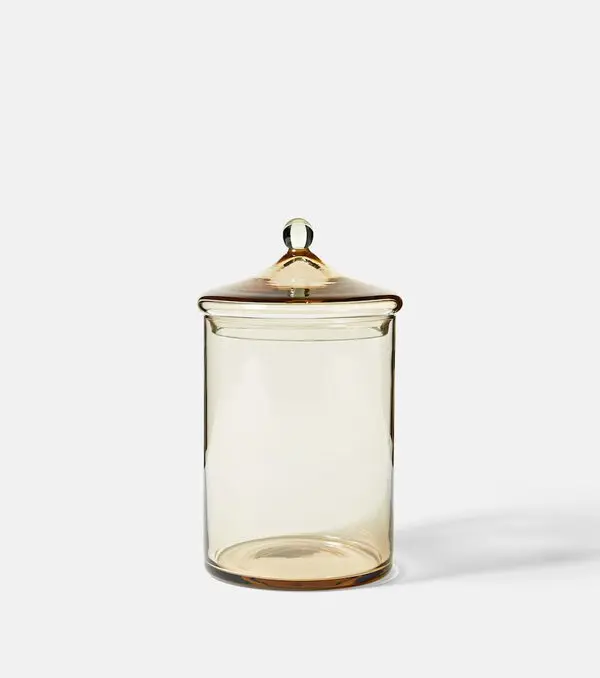AKUA OBJECTS Noam Tall Glass Jar - Green
