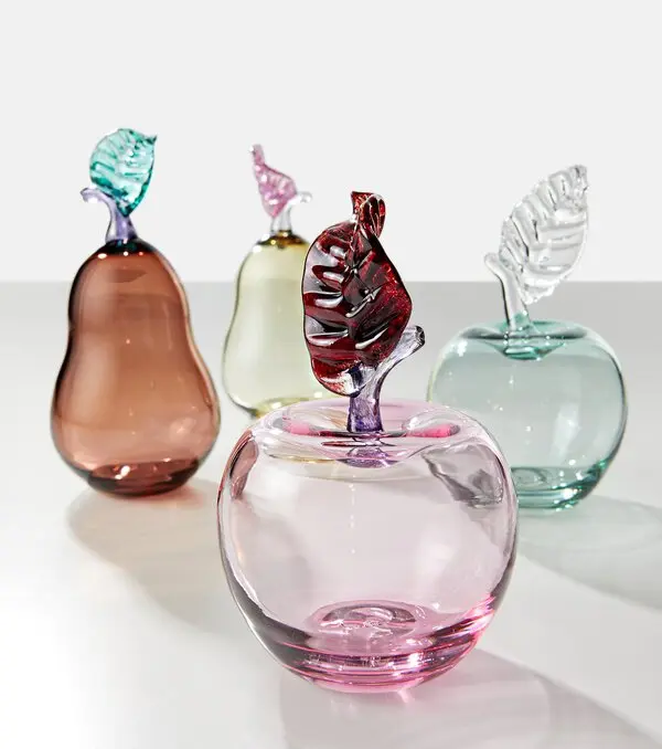 AKUA OBJECTS Marianne Apple Glass Paperweight - Pink