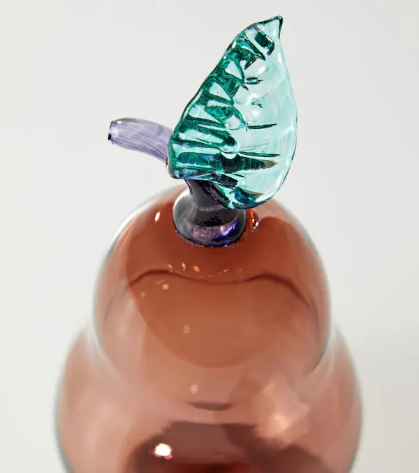 AKUA OBJECTS Marianne Pear Glass Paperweight - Brown