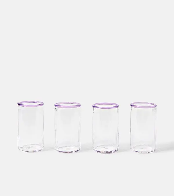 AKUA OBJECTS Peter Small Set Of 4 Glasses - Purple
