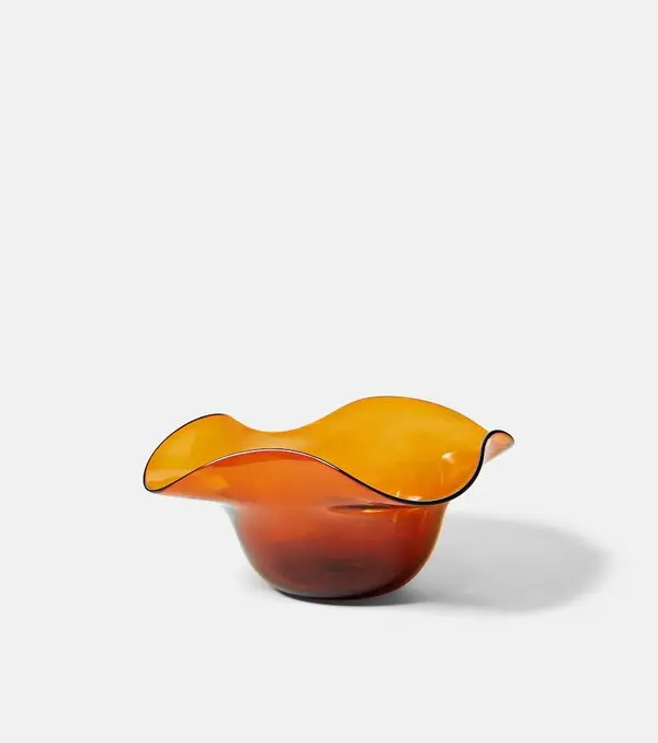AKUA OBJECTS Blixen Small Glass Bowl - Yellow