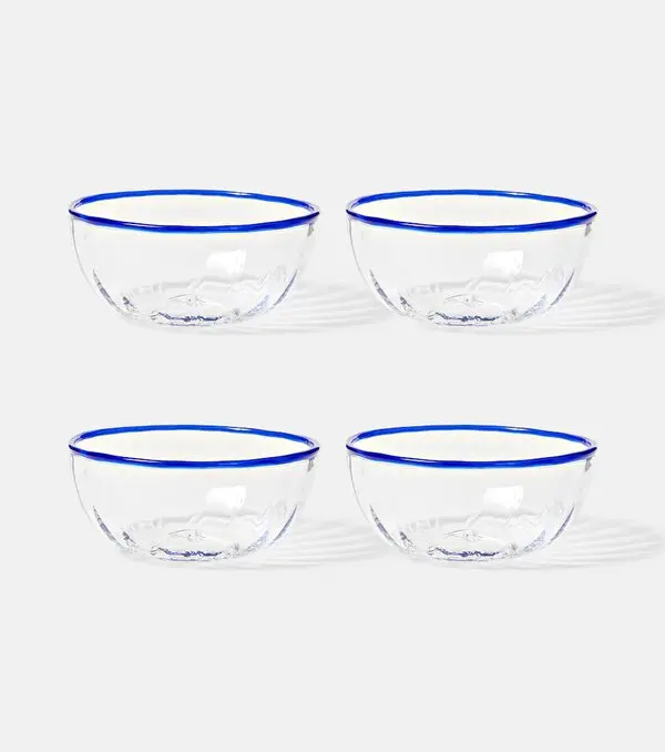 AKUA OBJECTS Peter Set Of 4 Glass Bowls