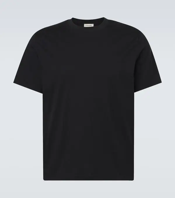 FRAME Cotton Jersey T-shirt - Black