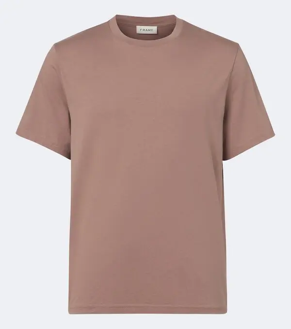 FRAME Cotton Jersey T-shirt - Brown