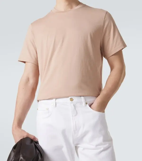 FRAME Cotton Jersey T-shirt - Orange
