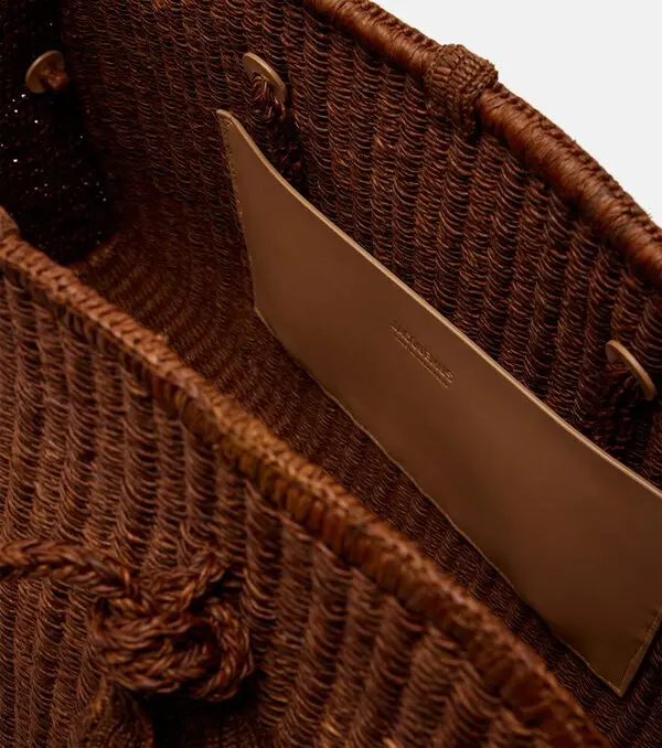 Jacquemus Turismo Large Raffia Bowling Bag