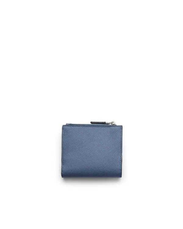 Prada Small Saffiano Leather Wallet - Blue