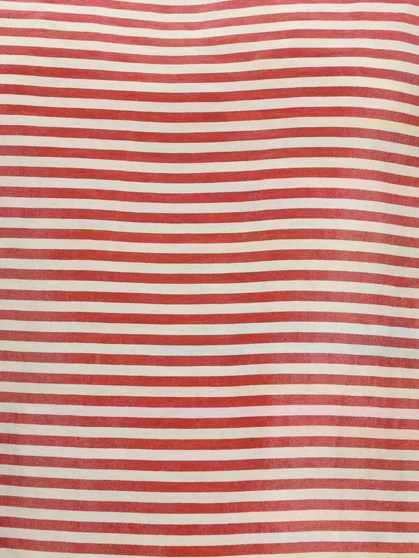 CRUNA Striped Button-back T-shirt - Red