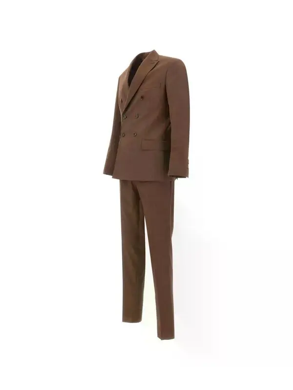 UNGARO Double-breasted Peak-lapel Suit - Brown