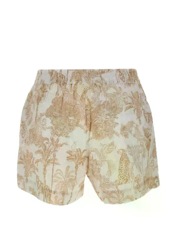 MC2 SAINT BARTH Broderie-anglaise Meave Shorts - Neutrals