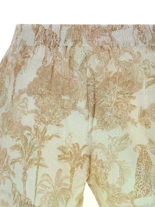 MC2 SAINT BARTH Broderie-anglaise Meave Shorts - Neutrals