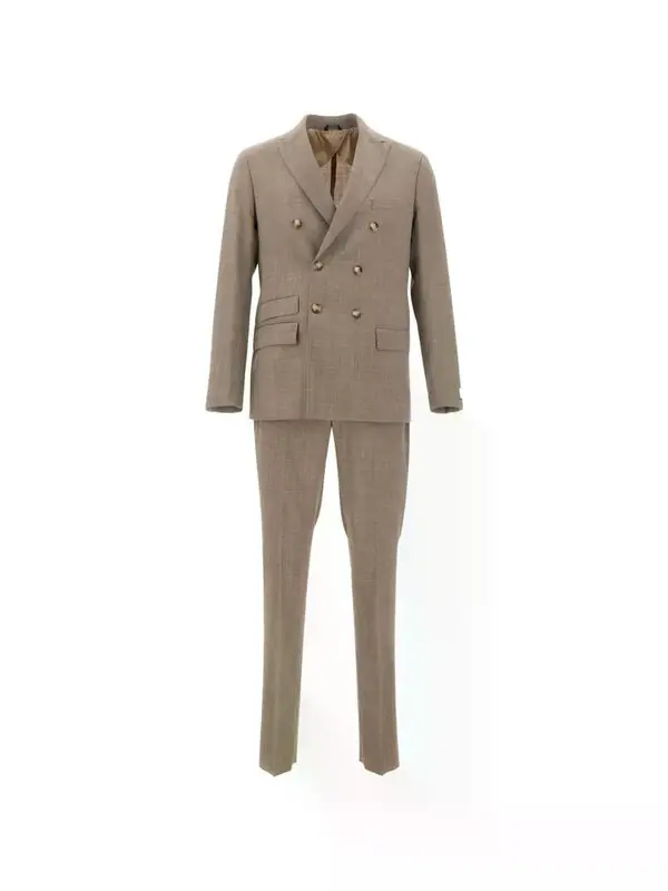UNGARO Double-breasted Peak-lapel Suit - Neutrals