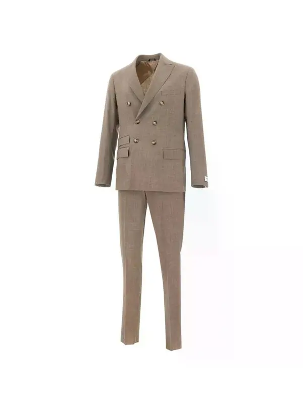 UNGARO Double-breasted Peak-lapel Suit - Neutrals
