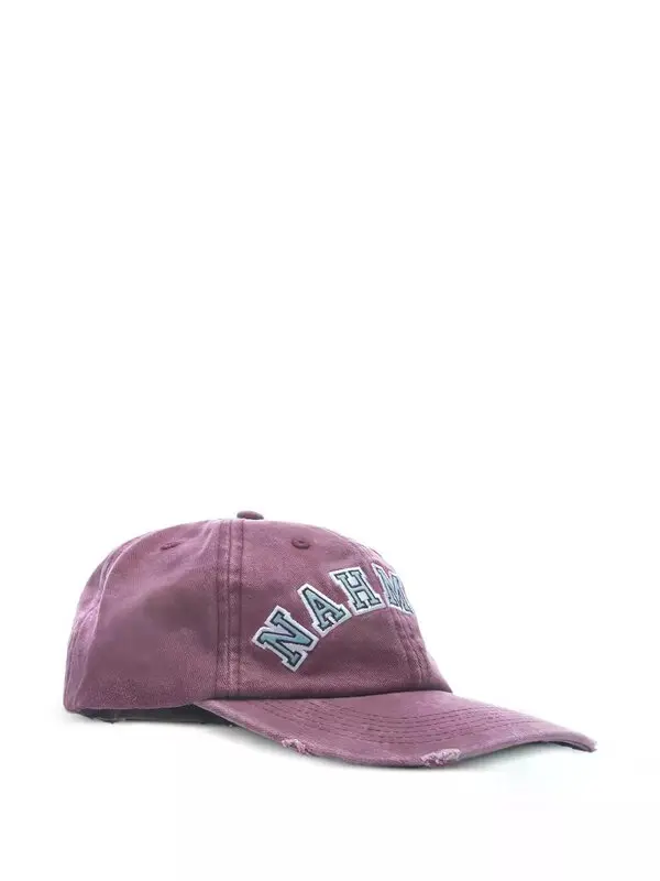 NAHMIAS Logo-appliqué Cap - Purple