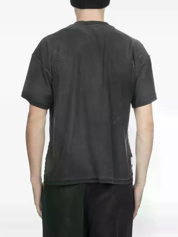 ALEXANDER DIGENOVA Logo-print Inside-out T-shirt