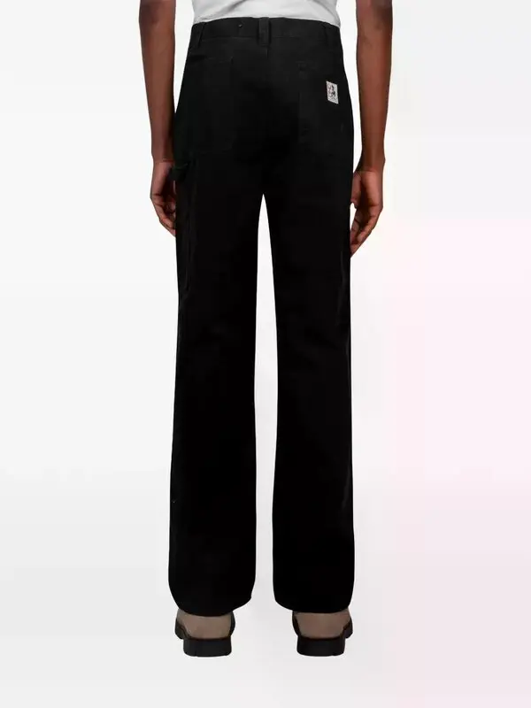 ONE OF THESE DAYS Logo-patch Straight-leg Trousers