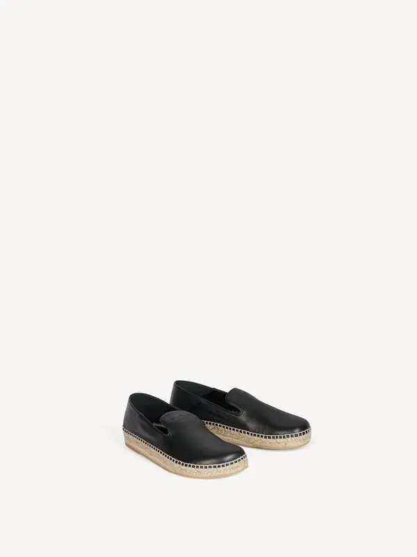 Balmain Leather Espadrilles