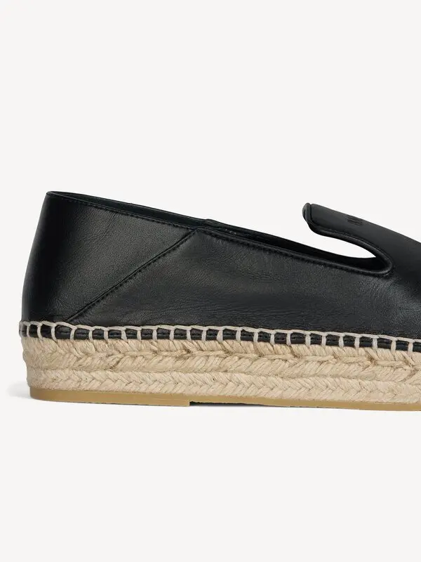 Balmain Leather Espadrilles