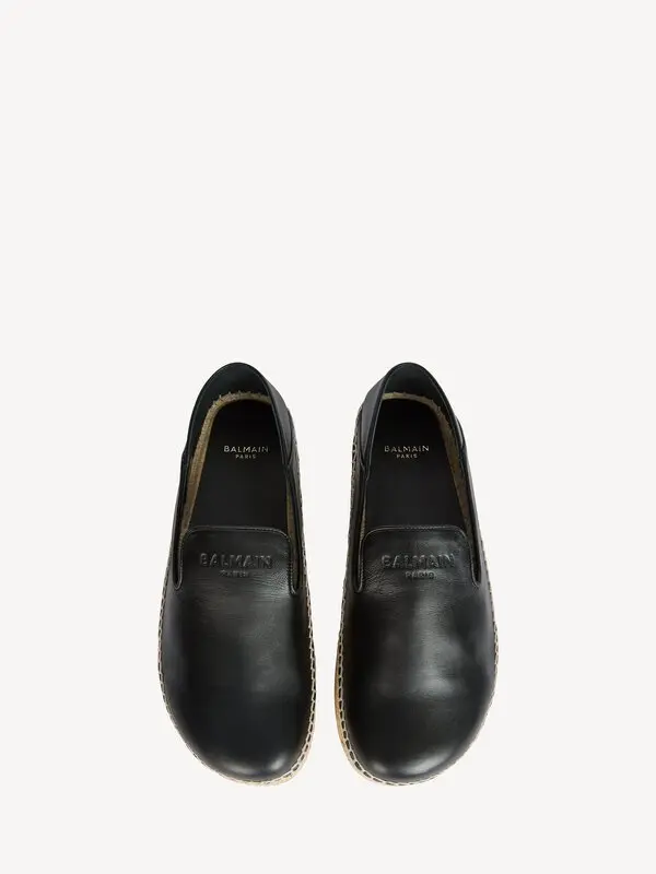 Balmain Leather Espadrilles