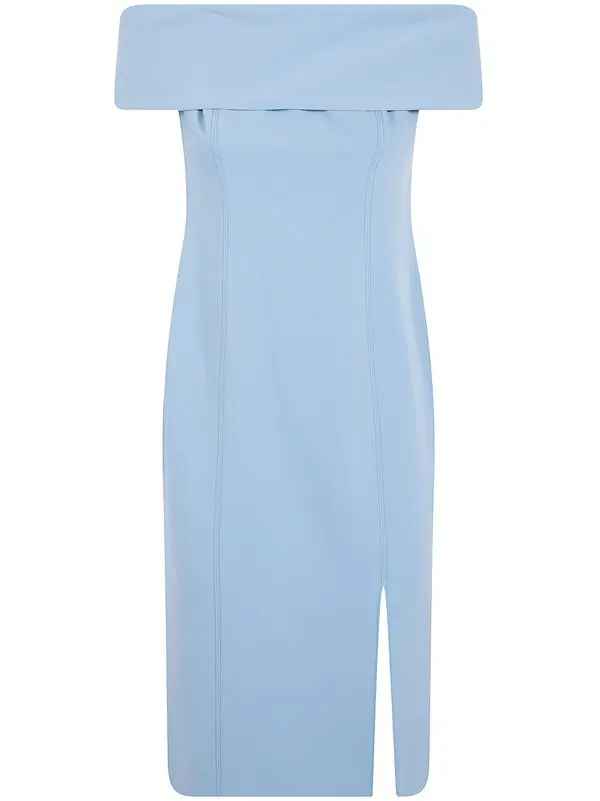 Ralph Lauren Woven Bodycon Midi Dress