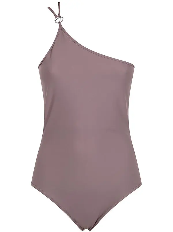 Coperni One Shoulder Swimsuit - Brown