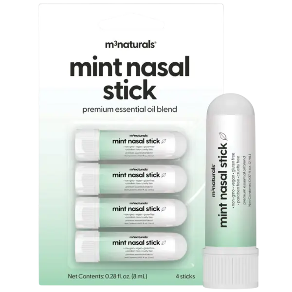 M3 NATURALS Mint Nasal Essential Oil Aromatherapy Inhaler - One-color