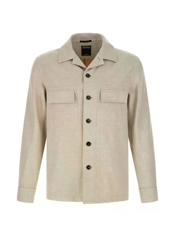 Zegna Crossover Patch-detail Overshirt - Neutrals