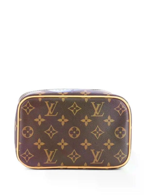 LOUIS VUITTON Vanity Case Limited Edition Vivienne Xmas Monogram Canvas Mini Pouch - Brown