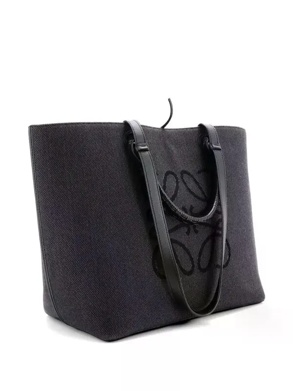 Loewe Anagram Square Basket Canvas Medium Tote Bag