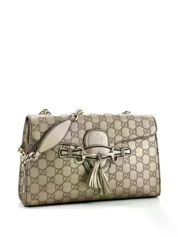 Gucci Emily Chain Flap Medium Shoulder Bag Sisma Leather