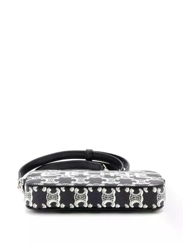 Celine Horizontal Pouch Crossbody Bag Logo Triomphe Coated Canvas