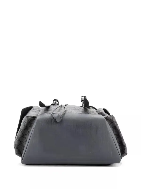 Gucci Ophidia Flap Gg Coated Canvas Medium Backpack