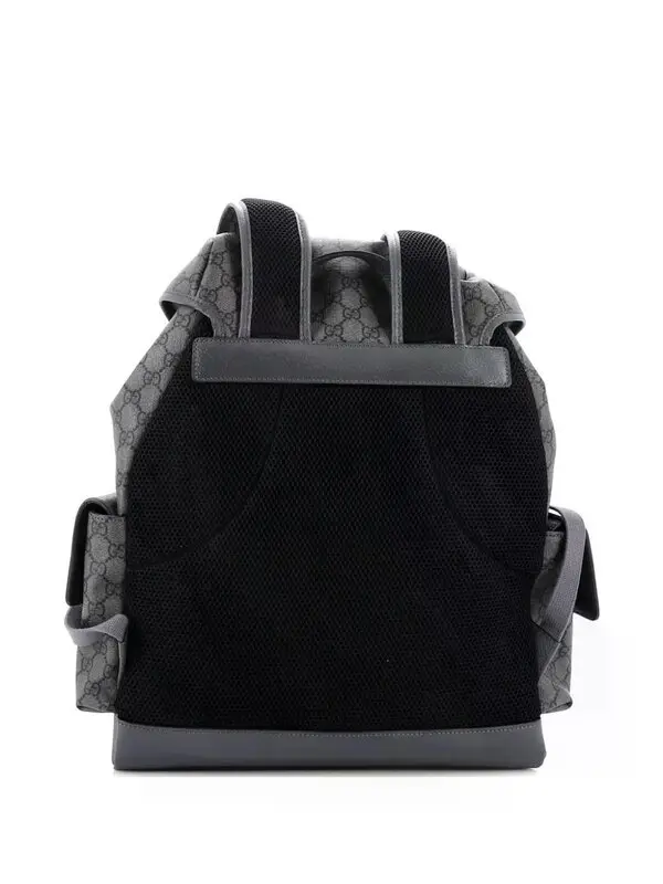 Gucci Ophidia Flap Gg Coated Canvas Medium Backpack