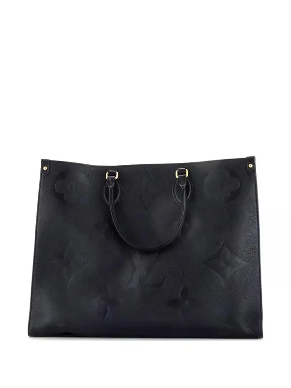 LOUIS VUITTON Onthego Monogram Empreinte Giant Gm Tote Bag - Black
