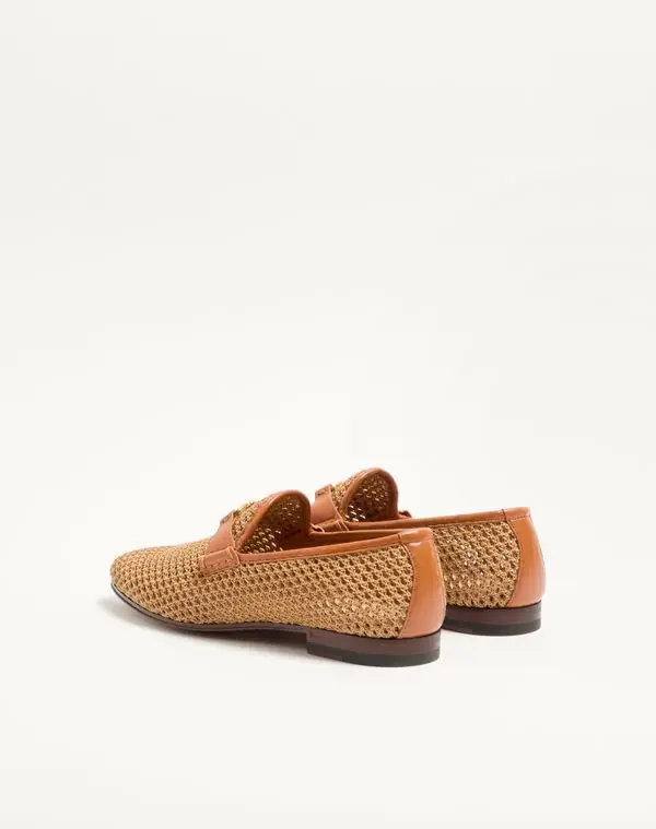 Valentino Garavani Wolfe Raffia Loafer