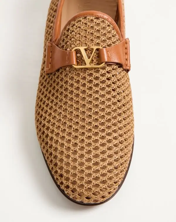 Valentino Garavani Wolfe Raffia Loafer