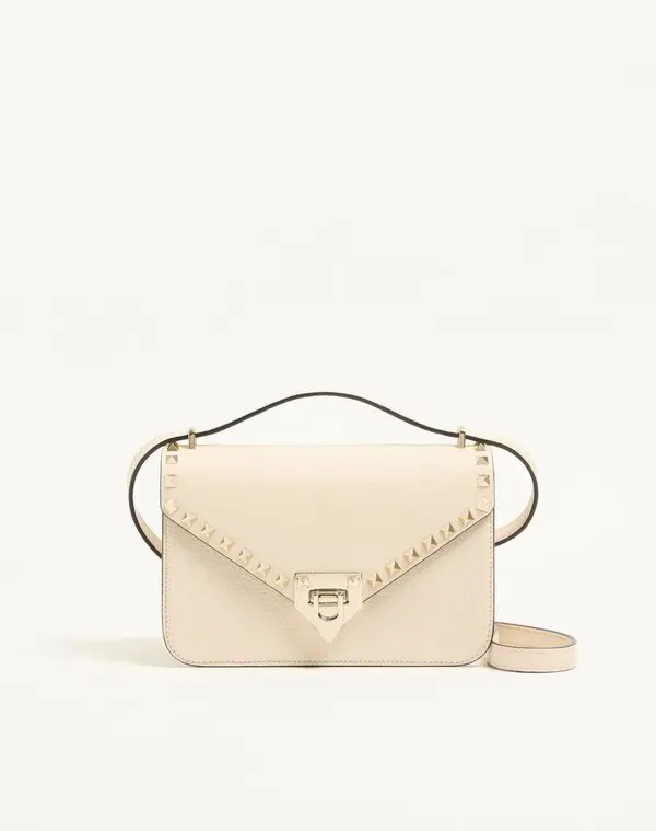 Valentino Garavani Rockstud Small Shoulder Bag - Ivory