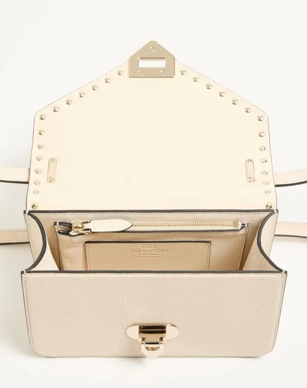 Valentino Garavani Rockstud Small Shoulder Bag - Ivory