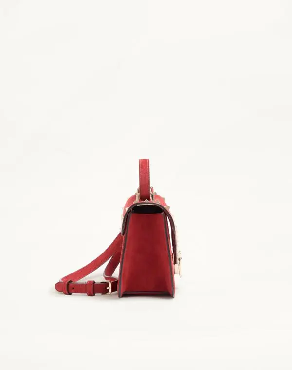 Valentino Garavani Rockstud Small Shoulder Bag - Red